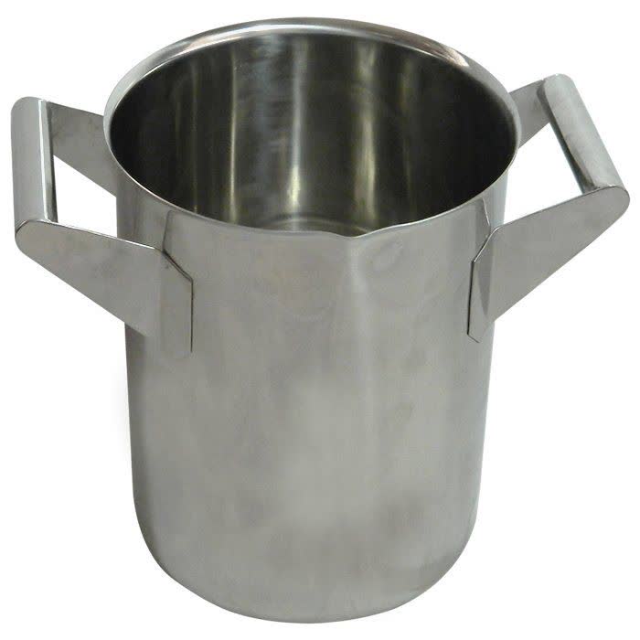 Balde em Aço Inox Sem Tampa (Tacho) 2 Litros - MogiGlass Equipamentos
