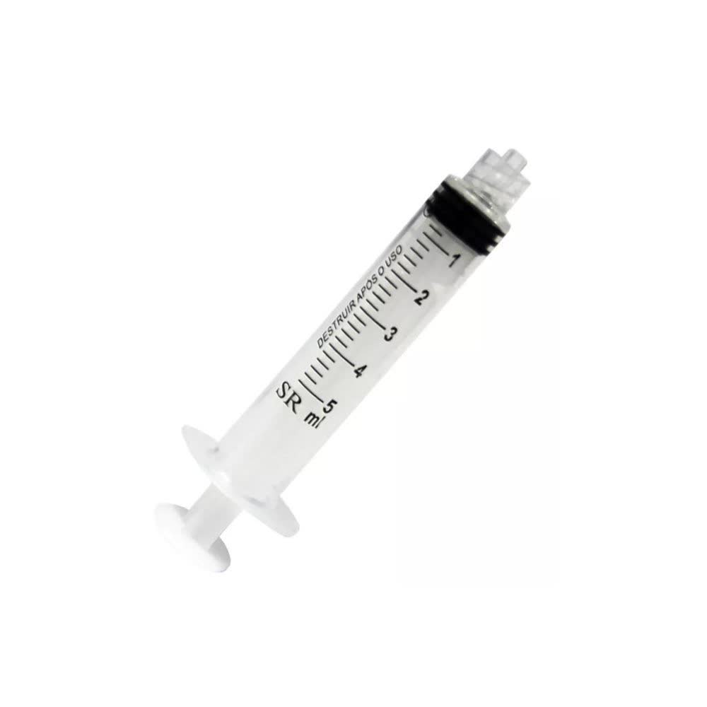 SERINGA 05ML LUER LOCK (BICO COM ROSCA) INJEX - MogiGlass Equipamentos
